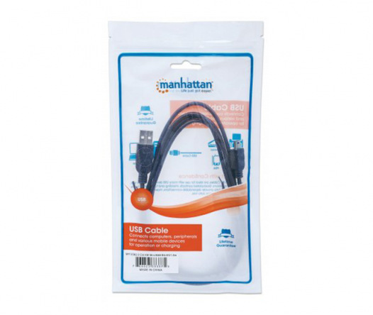 Cable Manhattan USB A/M a mini B/M 1.8mts | Precio Guatemala | Kemik