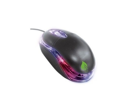 Green Leaf Mouse Alámbrico USB 800 DPI Negro | Precio Guatemala | Kemik