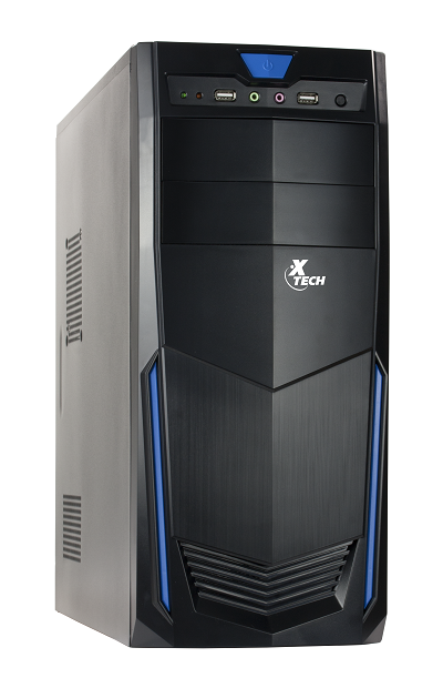 Case ATX 600W PS Xtech PC Black/Blue - | Precio Guatemala | Kemik