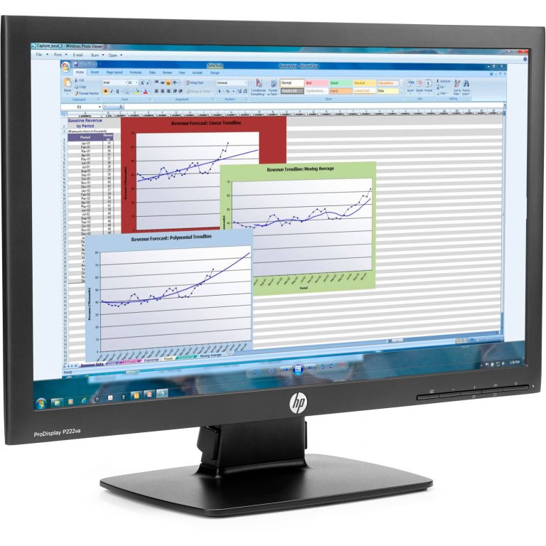 Monitor LED HP ProDisplay P222va de 21.5" | Precio Guatemala | Kemik